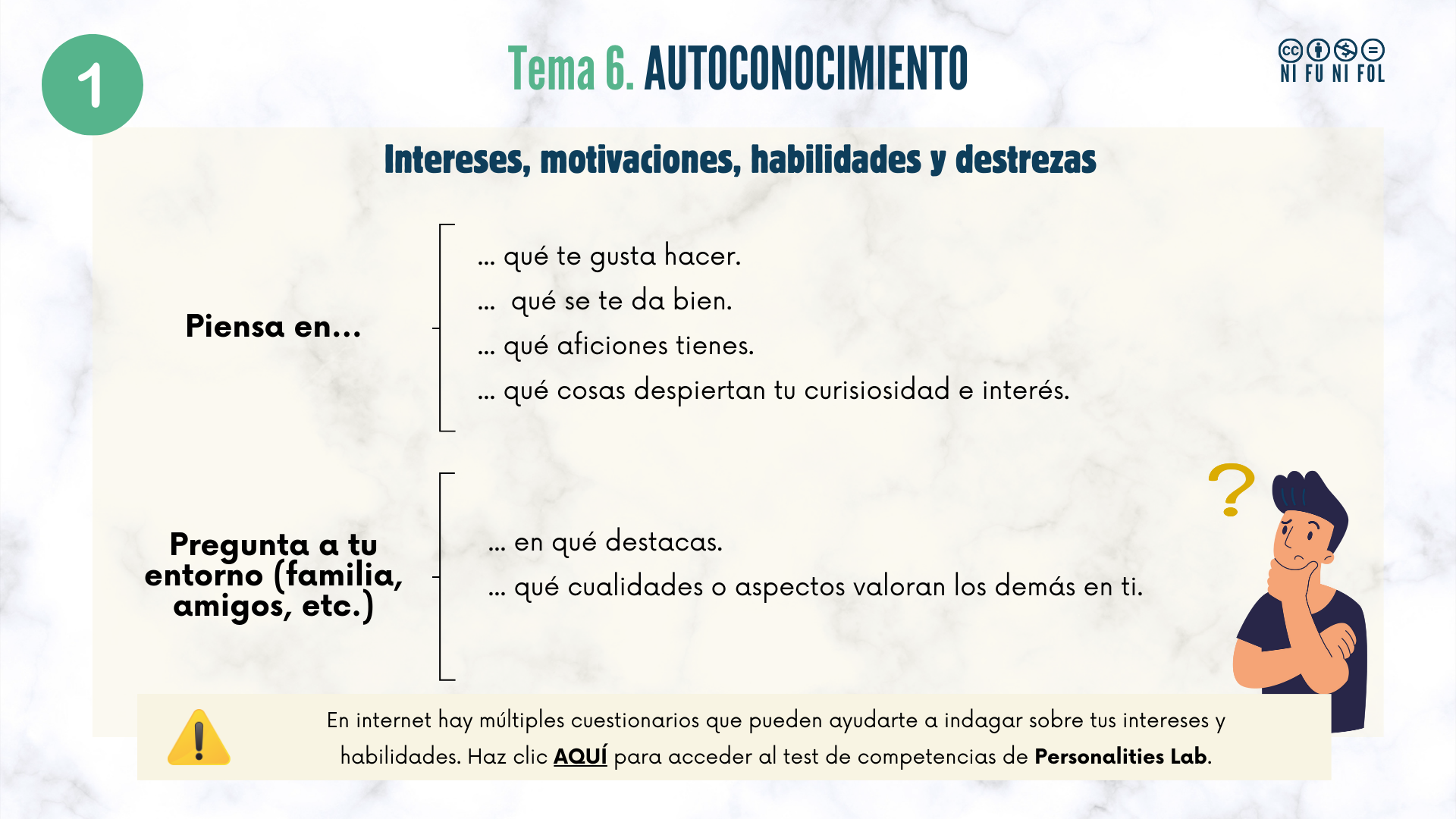 Tema 6.- AUTOCONOCIMIENTO – NI FU NI FOL